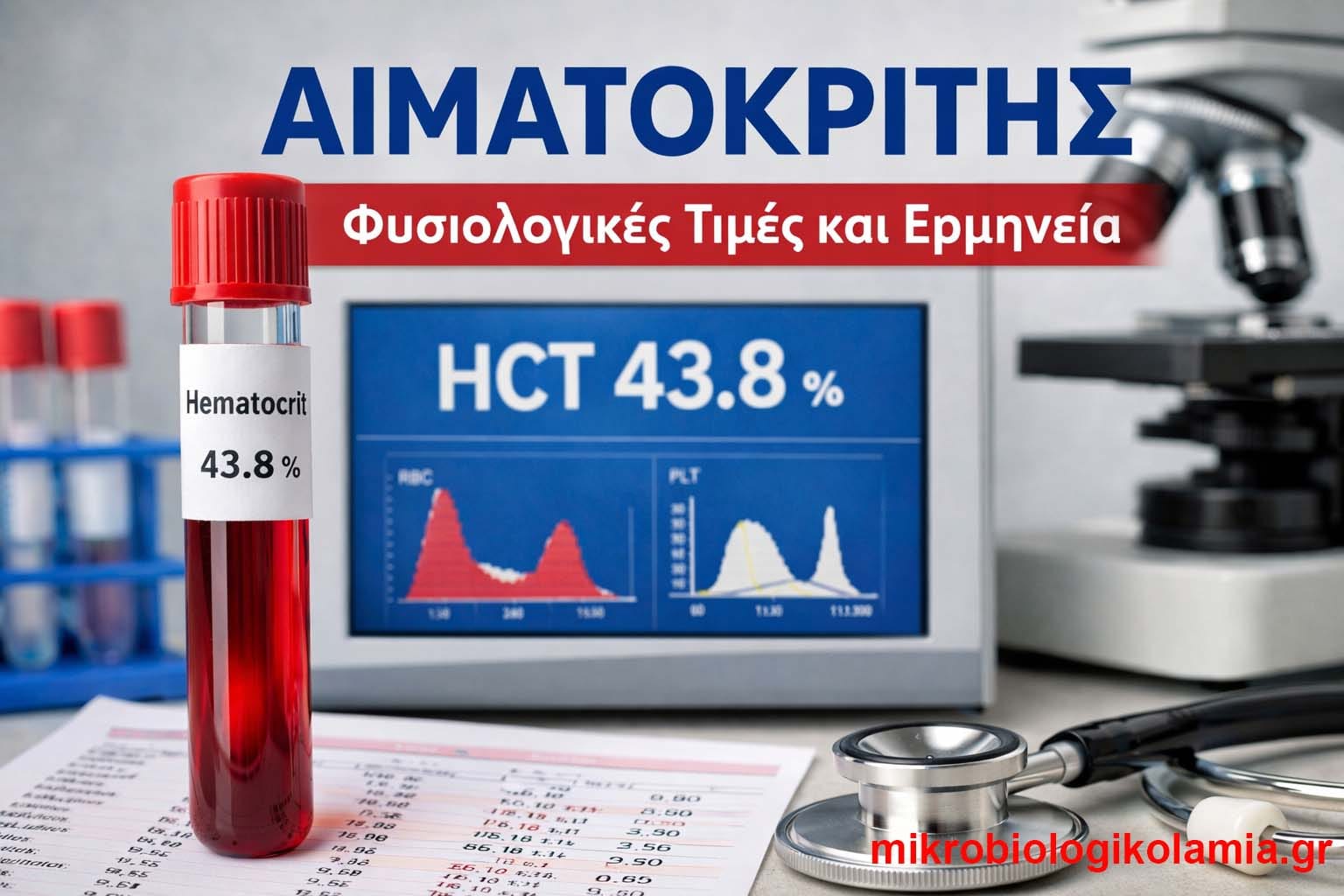Αιματοκρίτης: Τιμές, Χαμηλός ή Υψηλός & Πώς Ερμηνεύεται στη Γενική ...