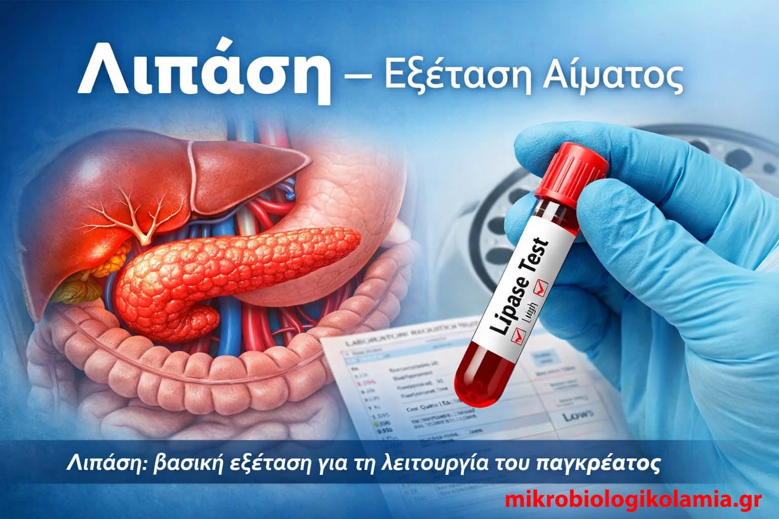 Λιπάση – Εξέταση Αίματος για Πάγκρεας & Παγκρεατίτιδα | Μικροβιολογικό ...