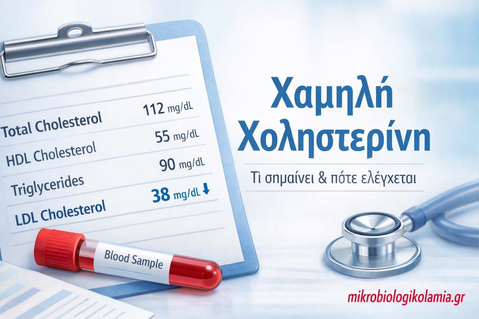 Χαμηλή Χοληστερίνη: Τι σημαίνει, αιτίες & πότε χρειάζεται έλεγχος ...